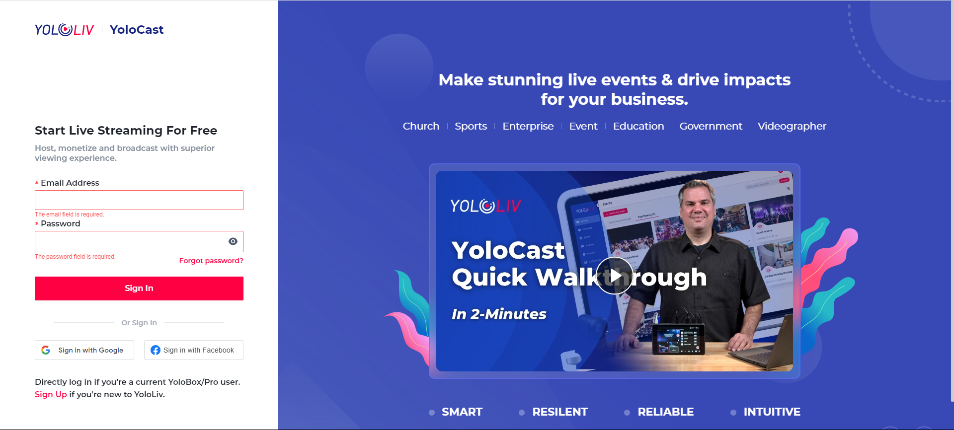 How to Add Facebook, YouTube, Twitch, and RTMP(s) Platforms on YoloBox ...