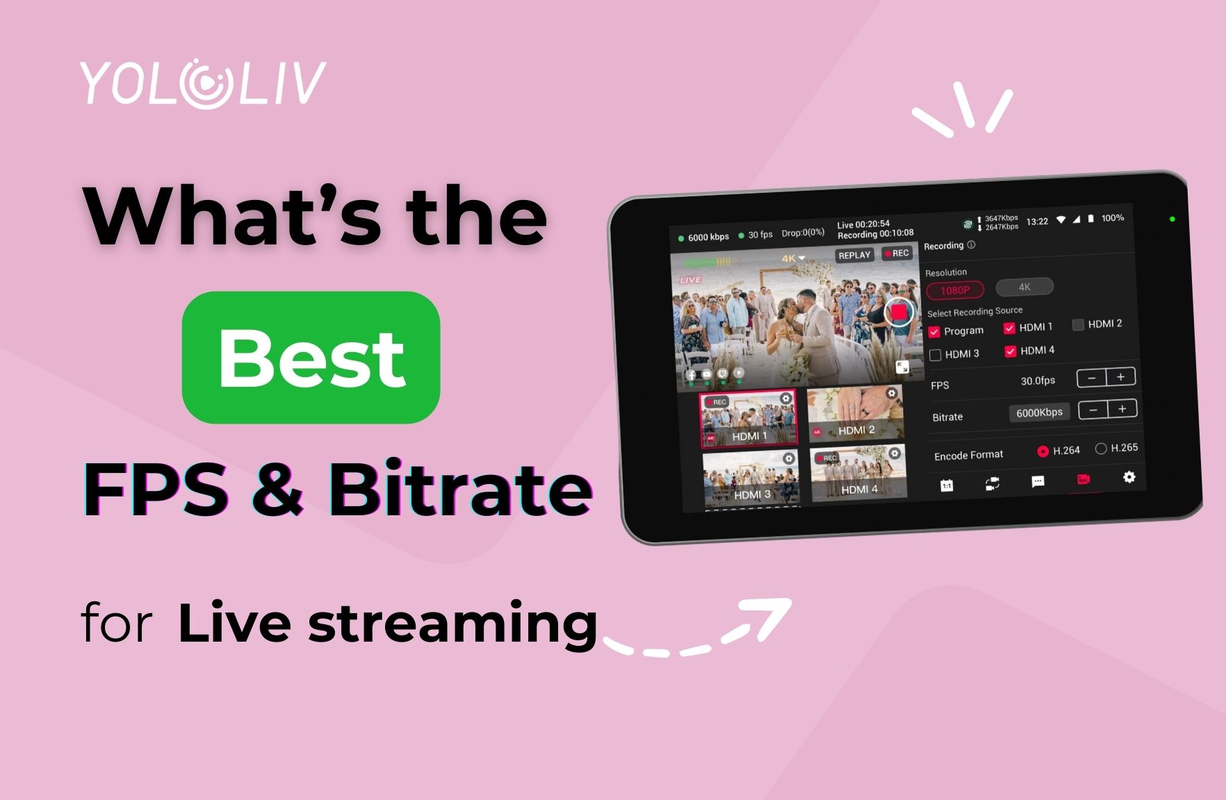 What’s the BEST Frame Rate and Bitrate to Use for Livestreaming?