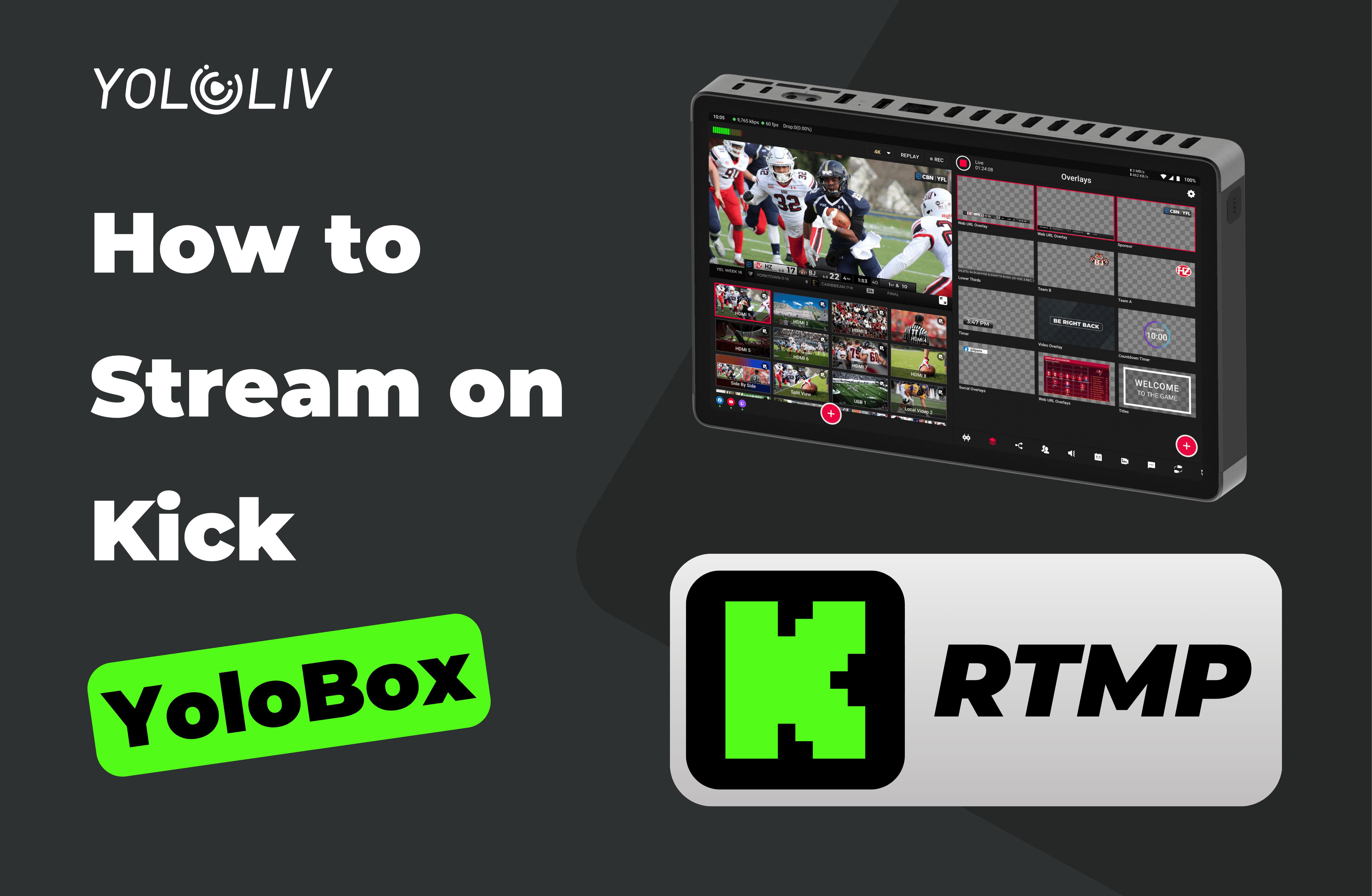 How to Stream on Kick on YoloBox via RTMP